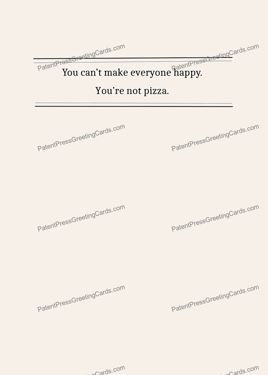 Pizza Box Protector Patent Greeting Card – Patent Press™